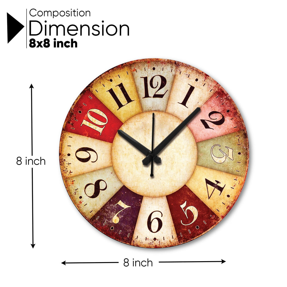 Wall Clock Attractive Print Round Wall Clock(LC-1510111) – Sketchfabdecor